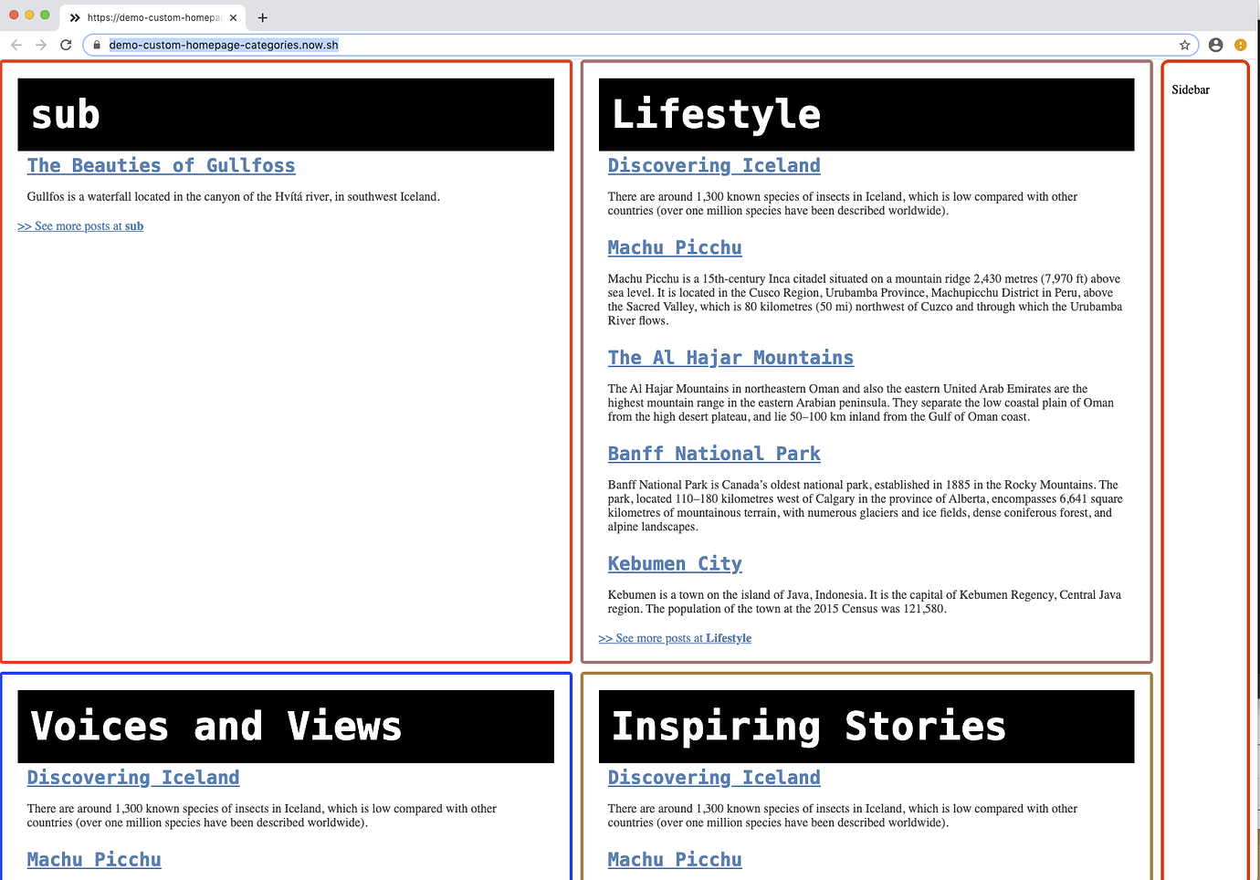 How to edit @frontity/mars-theme to achieve categorized widgets in Homepage? - 🙋Get Help ...